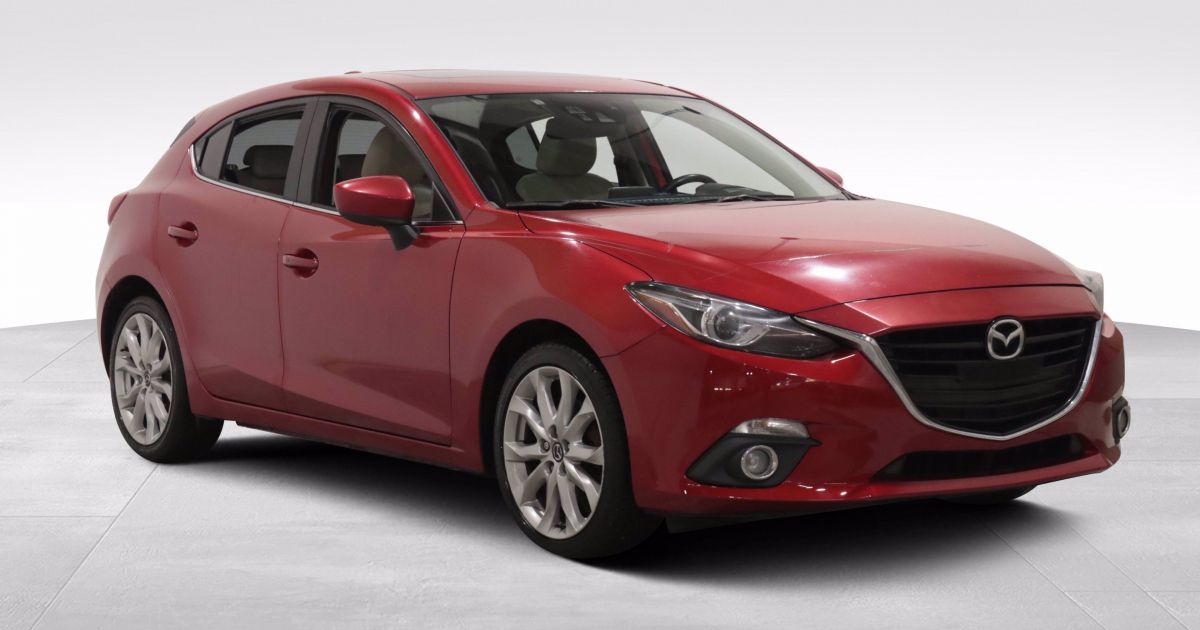 Mazda 3 2014 GT-SKY AUTO A/C GR ELECT MAGS CUIR TOIT CAMERA BLU usagée ...