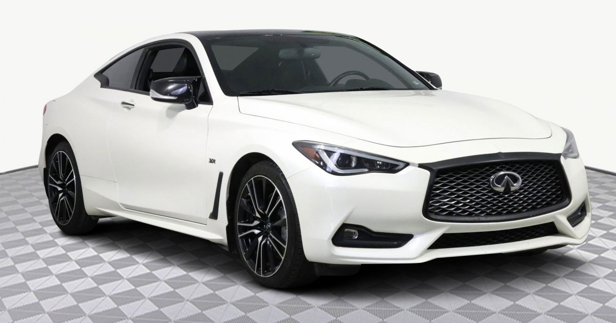 Infiniti Q60 2018 3.0t LUXE SUTO A/C CUIR TOIT MAGS CAM RECUL usagée et ...