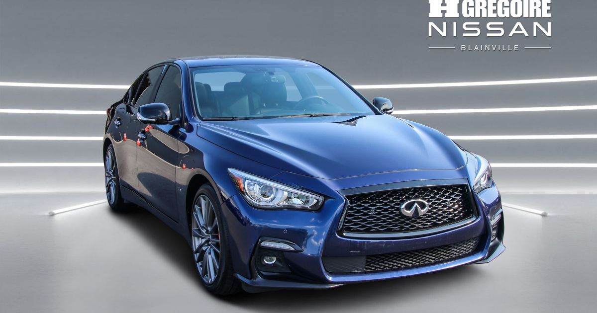 Infiniti Q50 2022 Red Sport I-LINE 400 HP! TOIT OUVRANT BANC CHAUFFA ...