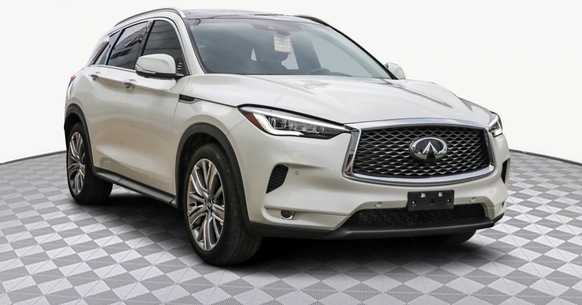 Infiniti QX50 2022 SENSORY CUIR TOIT NAVI MAGS 20 POUCES usagée et d ...