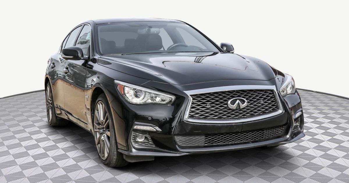 Infiniti Q50 2020 Red Sport I-LINE 400 CUIR TOIT NAVI usagée et d ...